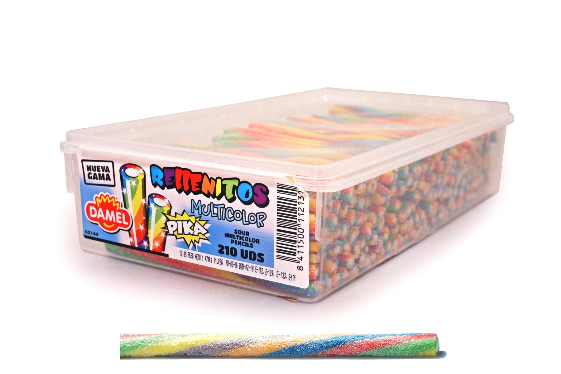 Damel Zure Regenboog Sticks 210 Stuks – Candyspot