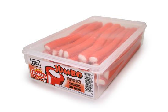 Damel Jumbo Sticks Strawberry 30 Stuks – Candyspot