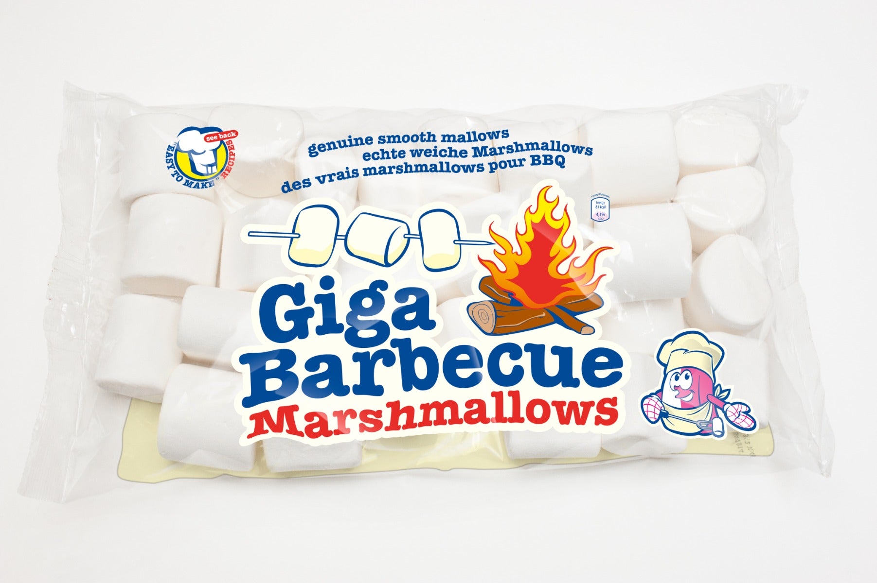 Mr. Mallo Giga Bbq Marshmallows Wit 750 Gram – Candyspot