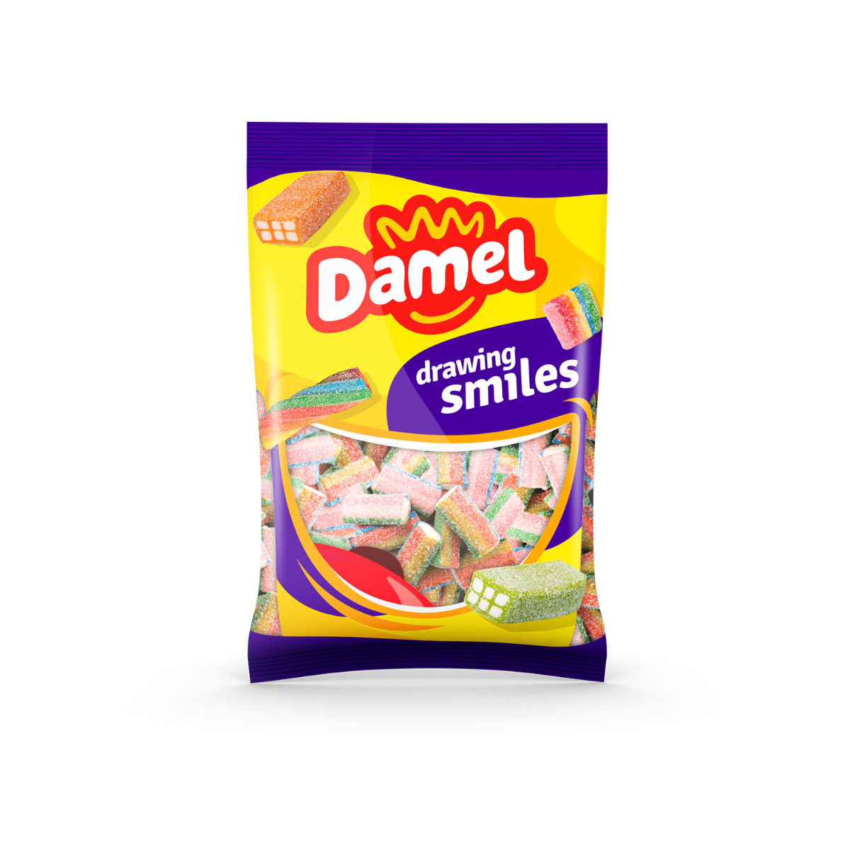 Damel Zure Regenboog Blokjes 1 kilo – Candyspot