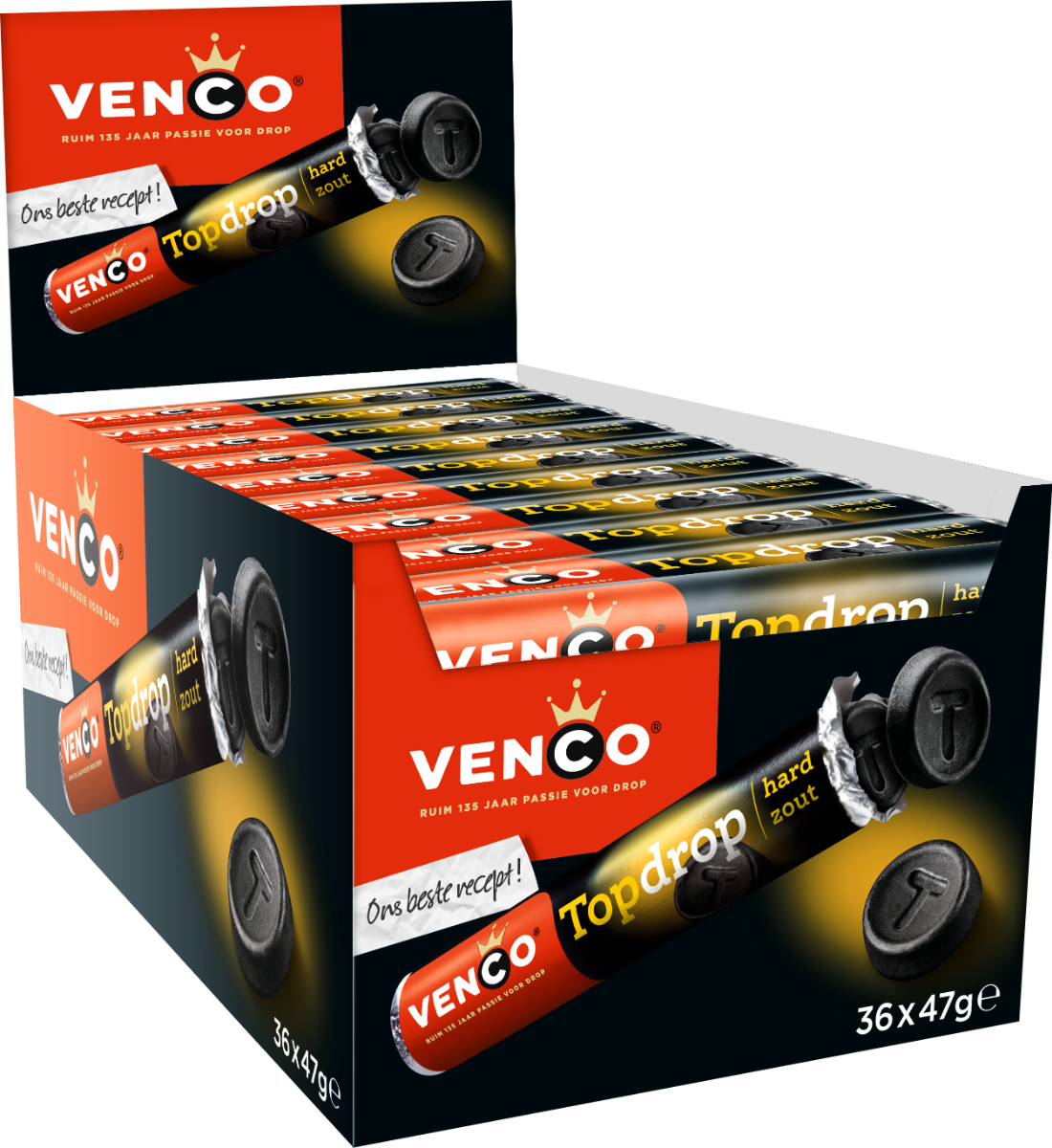 Venco Topdrop Rollen Doos 36 Rollen – Candyspot